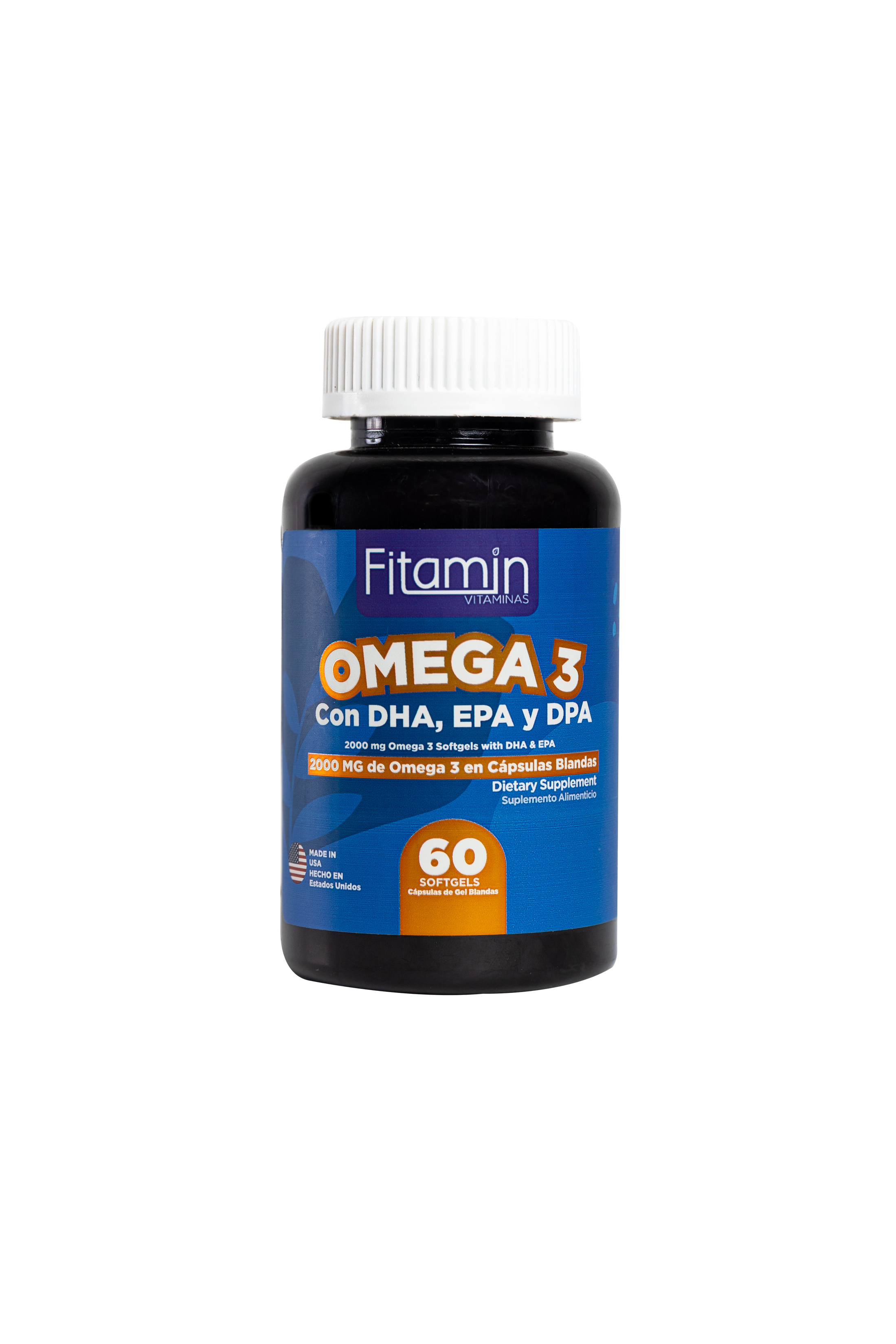 Omega 3 2000mg con DHA - DPA - EPA – Vitaminas Fitamin