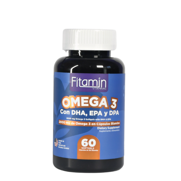 Omega 3 2000mg con DHA - DPA - EPA – Vitaminas Fitamin