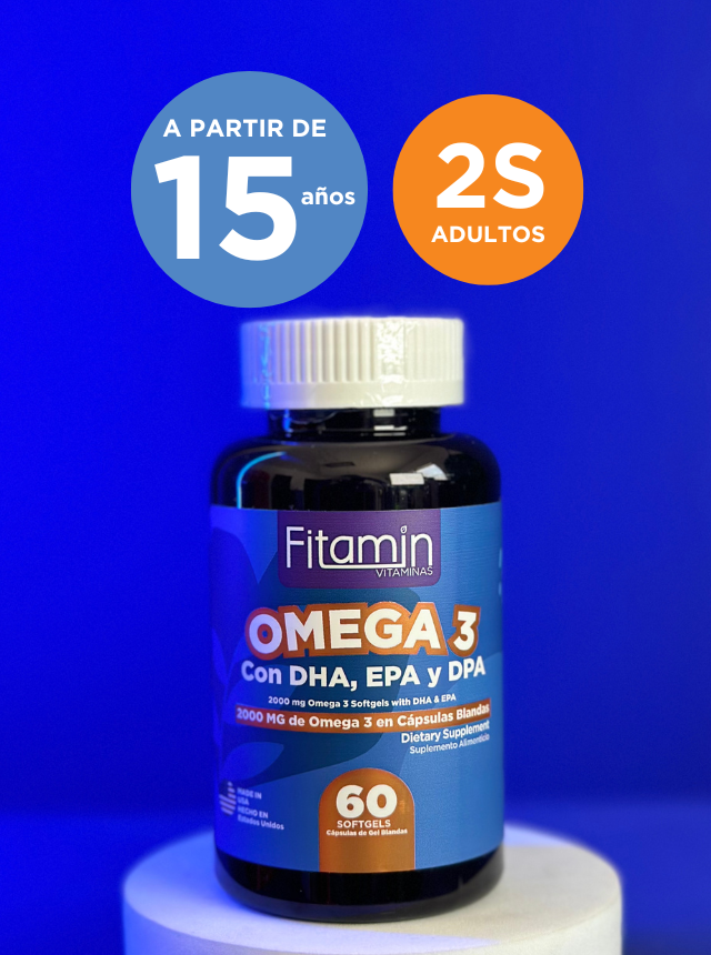 Omega 3 2000mg con DHA - DPA - EPA – Vitaminas Fitamin